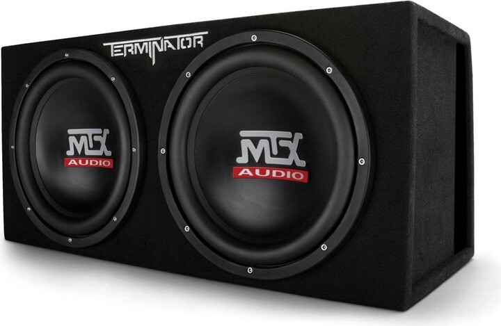 MTX Audio MTX TNE212DV 12-Inch 2000-Watt Max Car Audio Dual Loaded Subwoofer Box Enclosure ...