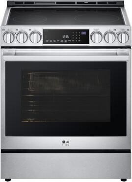 Lg Studio 6.3 Cu. Ft. Instaview Induction Slide-in Range With Air Fry ...