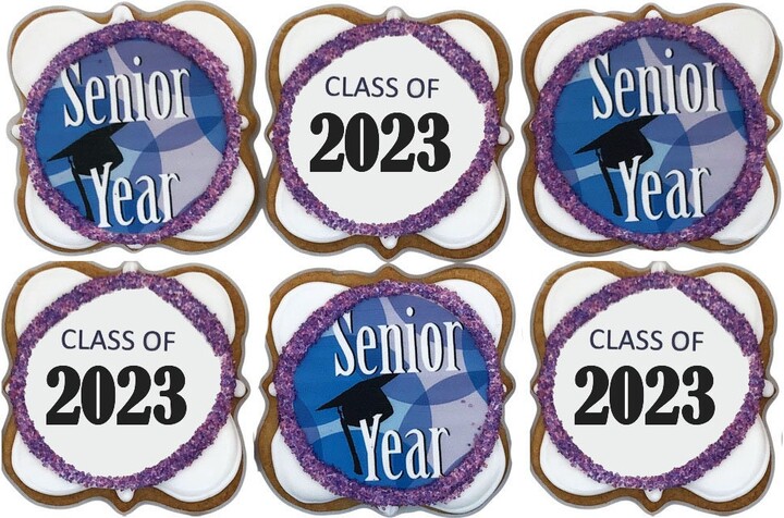 Etsy Senior Year Class Of 2023 - Set 6 Crunchy Shortbread Cookies ...