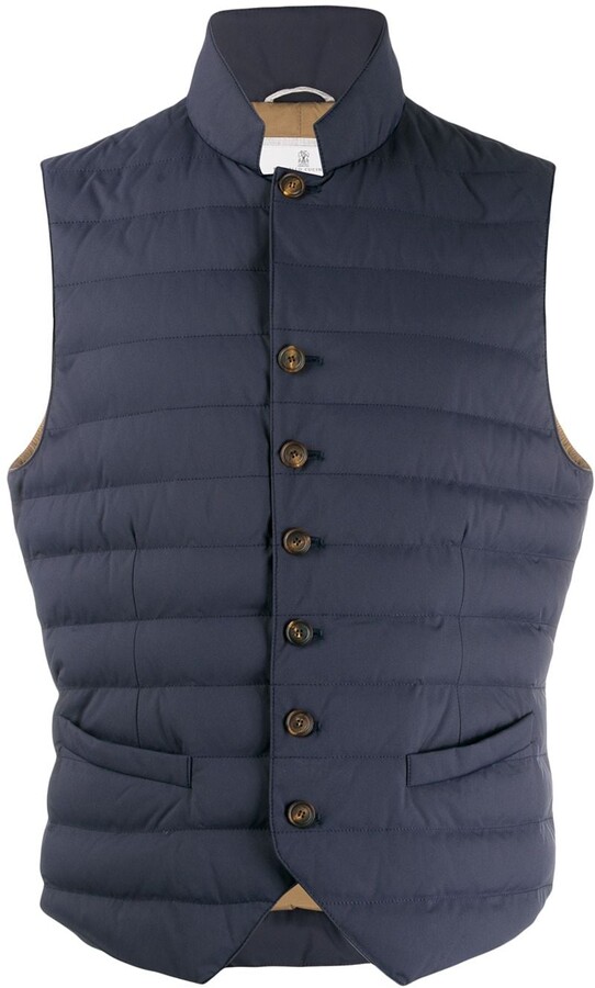 Brunello Cucinelli Quilted Gilet - ShopStyle Outerwear