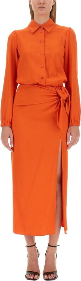 Moschino Side Slit Midi Dress - ShopStyle