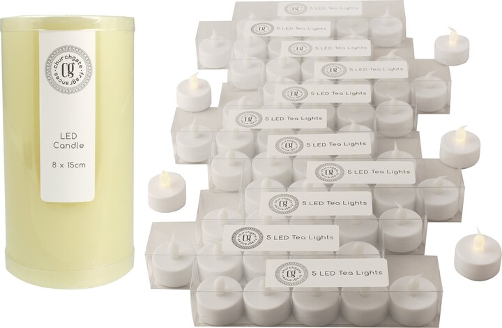 Dunelm LED Candle Bundle Cream - ShopStyle