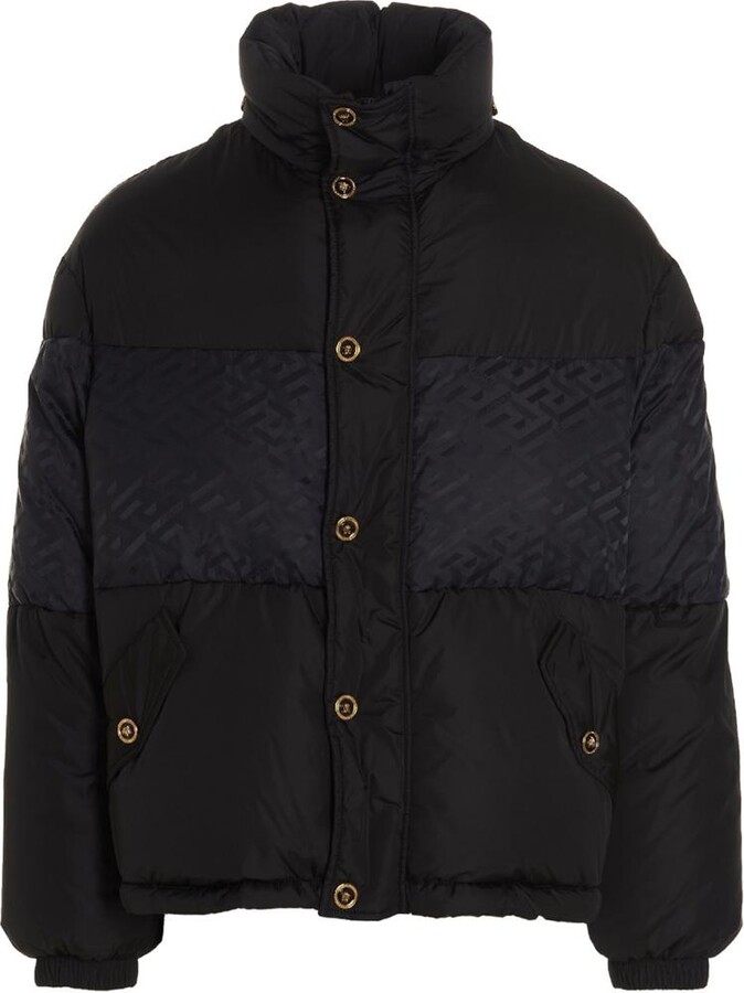 Versace 'La Greca’ down jacket - ShopStyle
