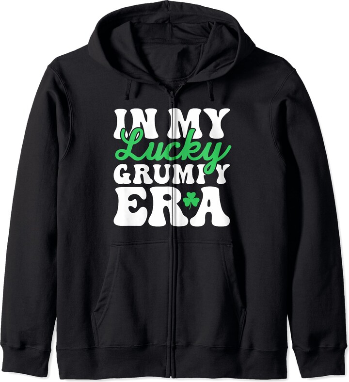 Groovy Lucky Era Couple Shirts By HumorPack In My Lucky Grumpy Era St. Patrick's Day Shamrock ...