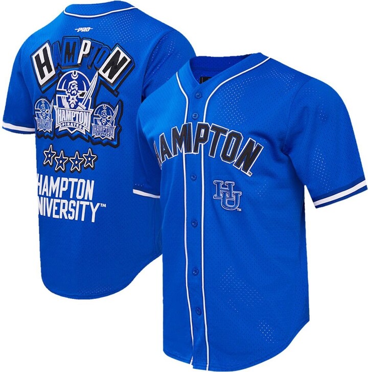 Men's Pro Standard Royal Hampton Pirates Homecoming Mesh Button-Down ...