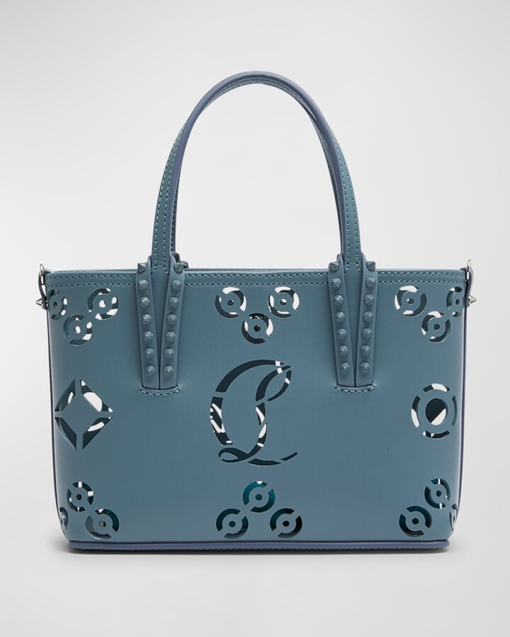 Christian Louboutin Cabata Mini CL Logo Perforated Tote Bag - ShopStyle