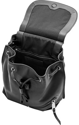 Marc Jacobs Black Leather Zip Pack Backpack - ShopStyle