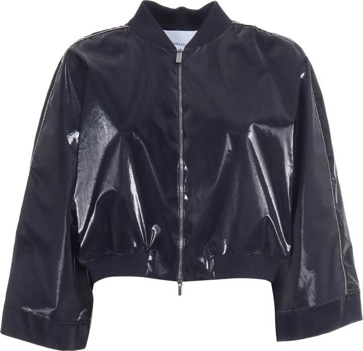 Fabiana Filippi Shiny Bomber Jacket - ShopStyle