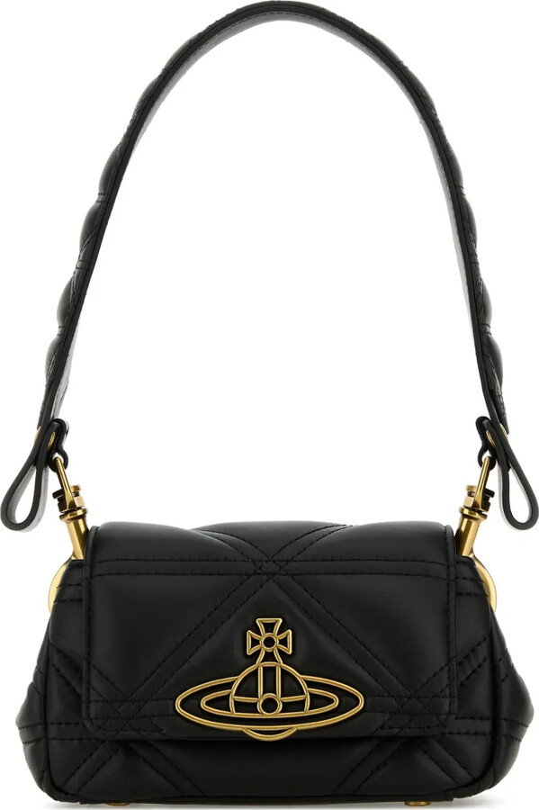 Vivienne Westwood Hazel leather shoulder bag - ShopStyle