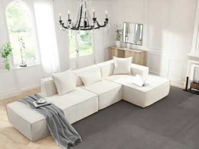 Latitude Run Sectional Sofa Set Modern Modular Combination Minimalist L ...