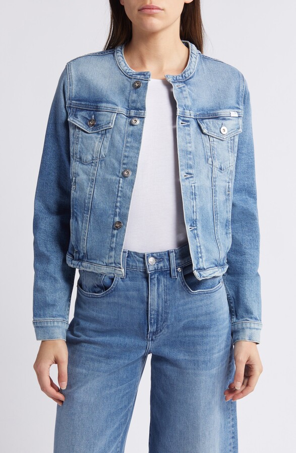 AG Jeans Eleanor Collarless Denim Jacket - ShopStyle
