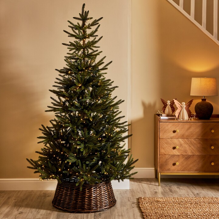 Dunelm 7ft Abies Christmas Tree Dark Green - ShopStyle