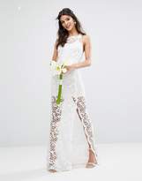 Body Frock Bodyfrock Bridal Crochet Maxi Dress with Cross Back - ShopStyle