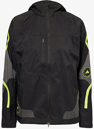 adidas by Stella McCartney Womens Black/Semi Solar Slime TruePace shell ...