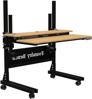 Orren Ellis Foundry Bench 60" X 30" Electric Height Adjustable Standing ...