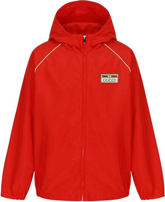 Gucci Children Logo Patch Zip-Up Hooded Jacket - ShopStyle Boys' Outerwear