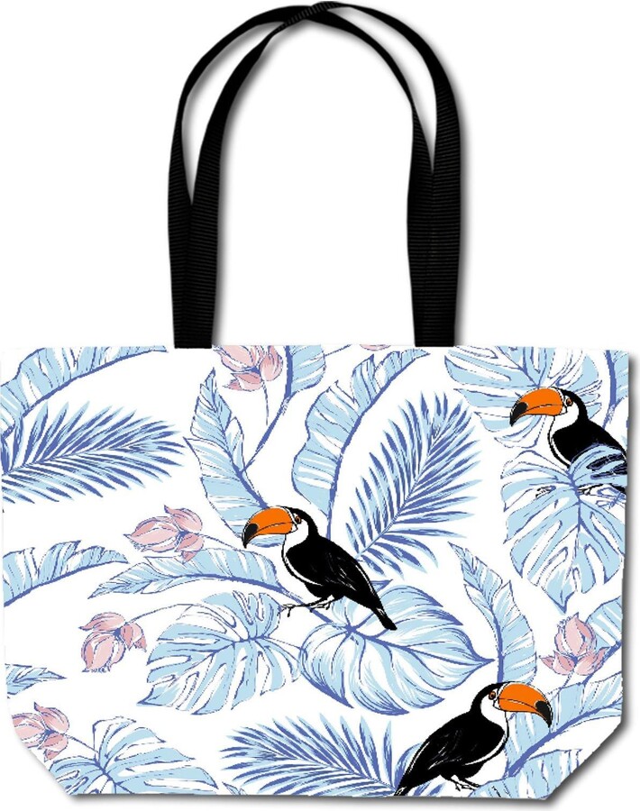 Warren Reed - Designer Tropical Toucan Beach Shopper Tote Bag - ShopStyle