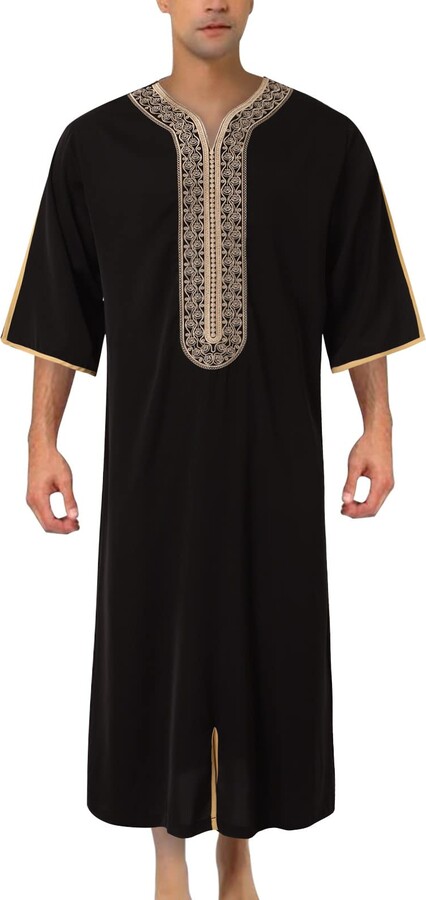 Coofanin White Kaftan Dress Men Moroccan Caftan For Men Mens Caftan