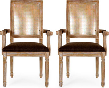 Red Barrel Studio Classic French Country Style Upholstered Dining Chair ...