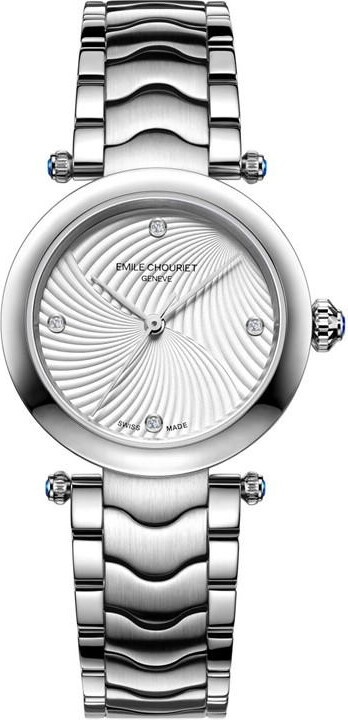 Emile Chouriet Ladies Fair Lady Ballerina Silver Automatic Watch ...