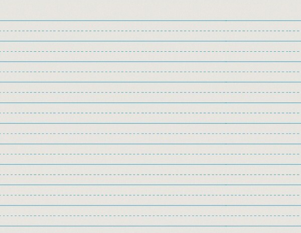 School Smart Alternate Ruled Writing Paper, 3/4 Inch Ruled Long Way, 11 ...