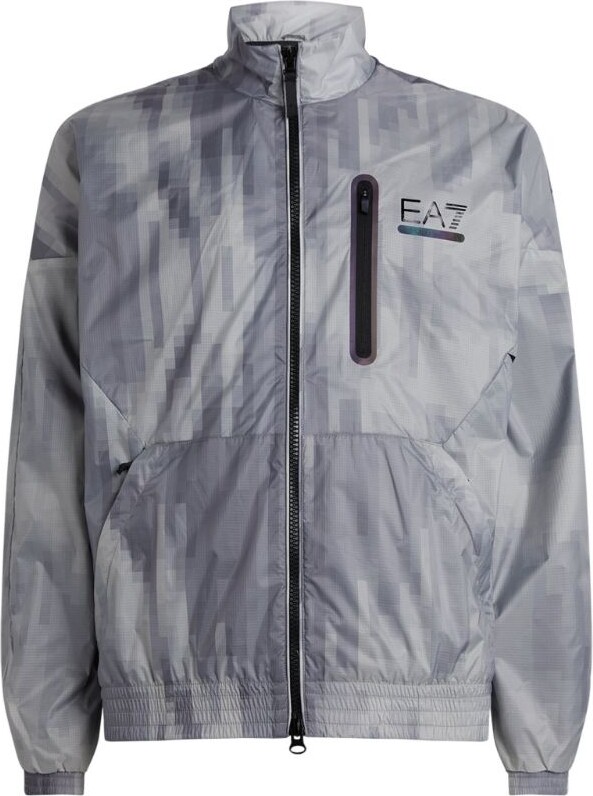 EA7 Emporio Armani Patterned Logo Jacket - ShopStyle