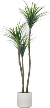 Vintage Home 59" Artificial Faux Dragon Tree in a Modern Planter ...