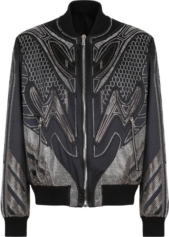 Balmain Embellished Bomber Jacket - ShopStyle