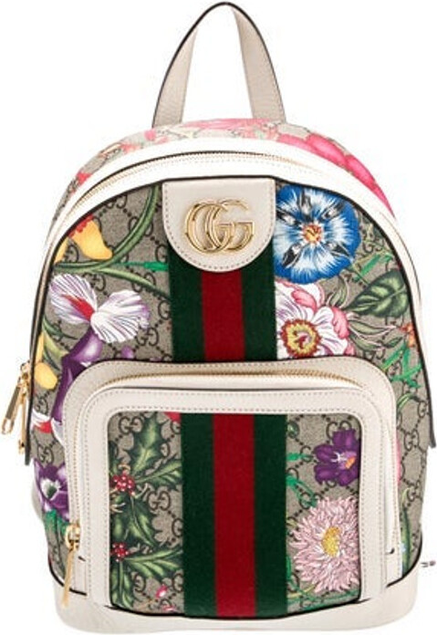 Gucci GG Supreme Flora Ophidia Backpack - ShopStyle