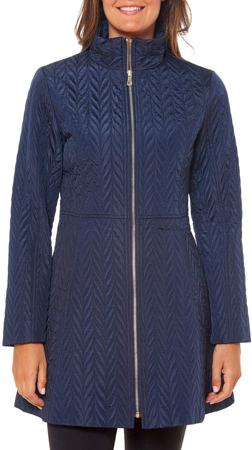 Kate Spade fit-and-flare quilted zip jacket - ShopStyle