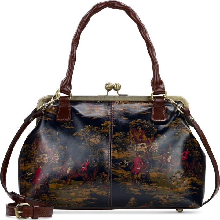 Patricia Nash Rora Frame Medium Leather Satchel - ShopStyle