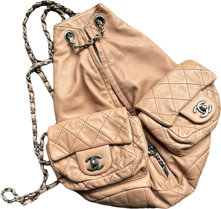 Chanel Leather backpack - ShopStyle