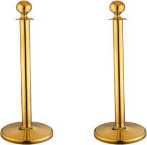 Fixturedisplays Crowd Control Stanchion Queue Barrier Post Gold Crown ...