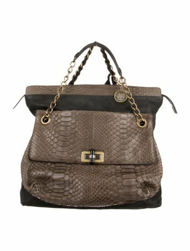 Lanvin Python Happy Bag Brown - ShopStyle