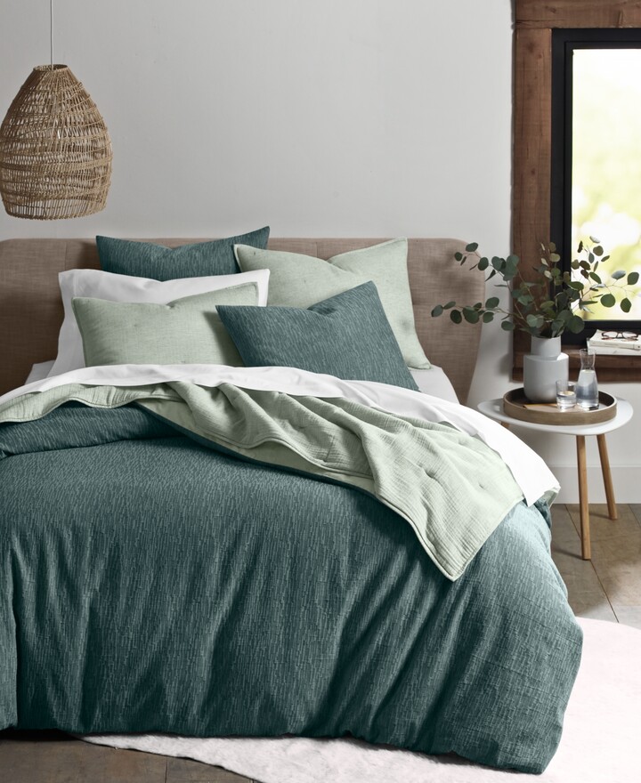 Oake Ripple Matelasse Green Comforter Set, Full/Queen, Created for Macy ...