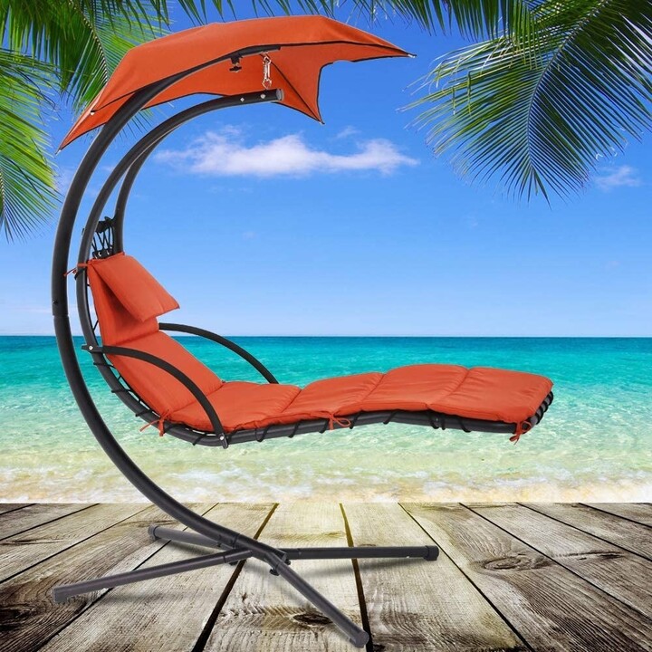 Global Pronex Hanging Chair Chaise Hammock Chair Stand Patio Porch ...