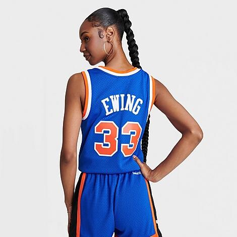 Mitchell And Ness Women's New York Knicks NBA Patrick Ewing Hardwood ...