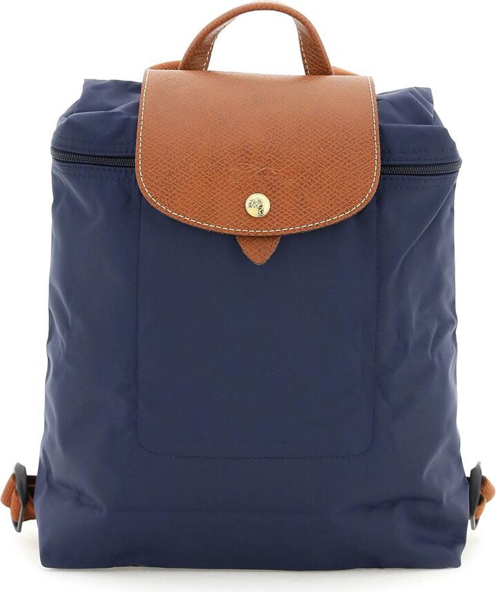 Longchamp nylon and leather le pliage original backpack - ShopStyle