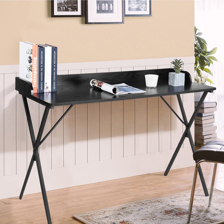 NINEDIN Small Computer Desk for Home Office Activity Table Writing ...
