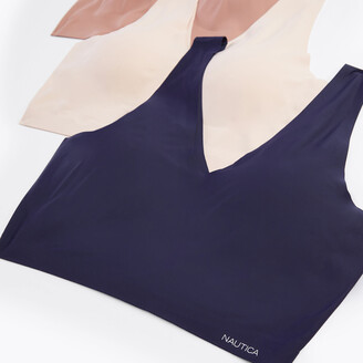 Nautica Laser-Cut Bralettes, 3-Pack - ShopStyle Bras