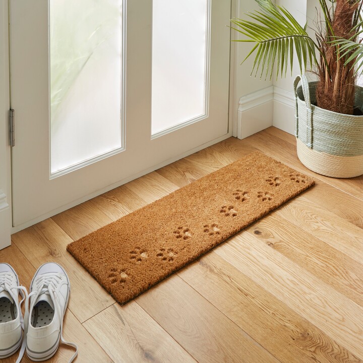 Dunelm Paw Print Embossed Coir Step Mat MultiColoured - ShopStyle ...