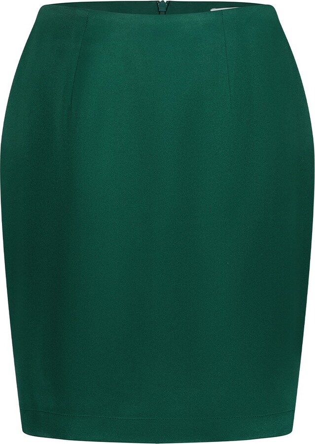 Dhara Sheth Dubai Women's Nature Unwrapped Plain Mini Skirt - Green ...