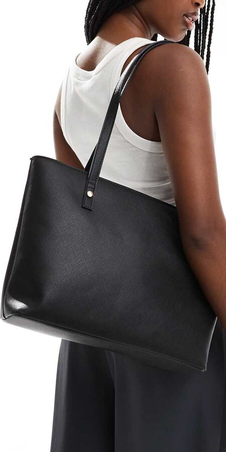 ASOS DESIGN easy tote bag in black - ShopStyle