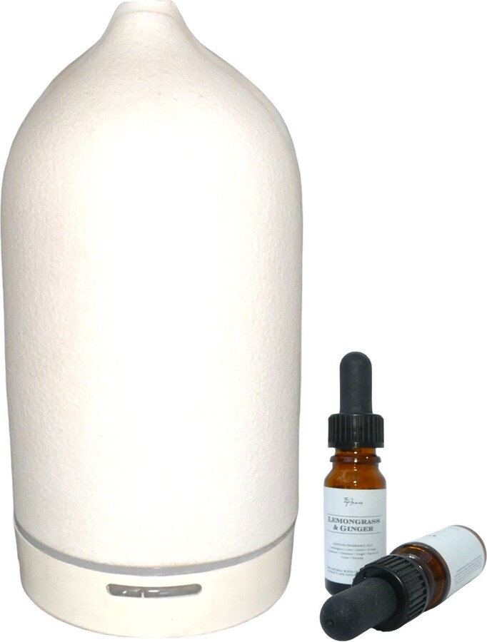 The Annex Accessories White Ceramic Electric Diffuser & Lemongrass ...