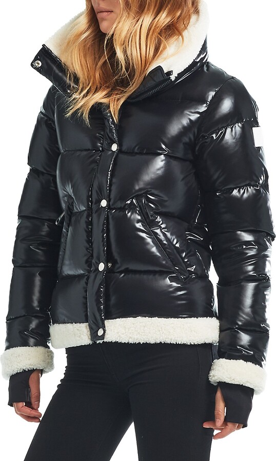 SAM. Gigi Shearling-Trimmed Shell Puffer Jacket - ShopStyle