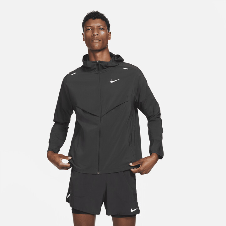 Nike Men's Windrunner Running Jacket in Black - ShopStyle
