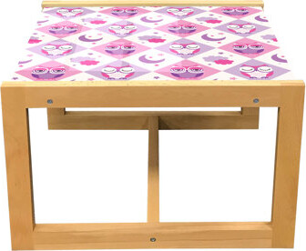 East Urban Home Owls Coffee Table, Sleeping Owls In Diamond Pattern ...