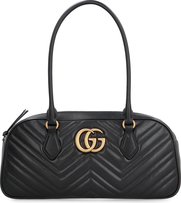 Gucci Logo Monogrammed Top Handle Bag - ShopStyle