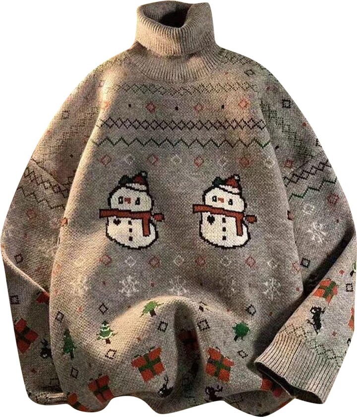 Kangyan Mens Oversized Sweater - ShopStyle Knitwear