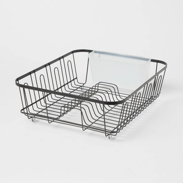Large Steel Dish Drainer Black - Brightroom™: Powder-Coated ...